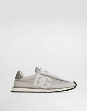 Dolce & Gabbana Mixed-material Dg Cushion Sneakers - Man Sneakers 40 Grey