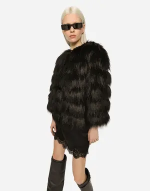 Dolce & Gabbana Faux Fur Jacket Blazers Faux Fur