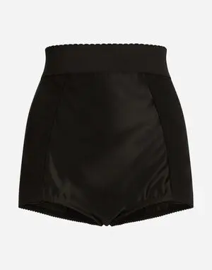 Dolce & Gabbana Corset-style Culotte Pants And Shorts Satin - Black
