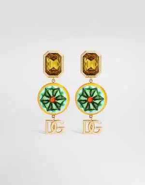 Dolce & Gabbana Clip Earrings - Multicolor