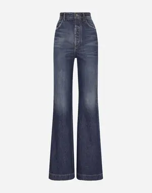 Dolce & Gabbana Flared Denim Jeans Denim And Jeans Multi-colored - Blue