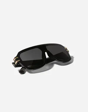 Dolce & Gabbana Dg Griffe Acetate Rectangle Sunglasses
