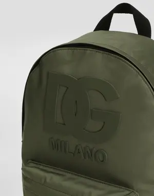 Dolce & Gabbana Nylon Backpack With Dg Patch