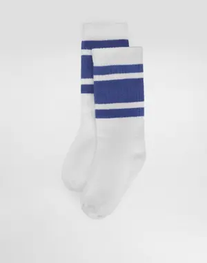 Dolce & Gabbana Terry Socks With Dg Logo Accessories Cotton