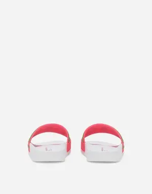 Dolce & Gabbana Rubber Sliders - Pink