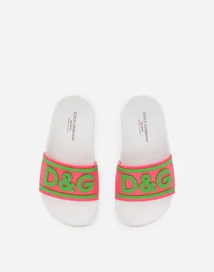 Dolce & Gabbana Rubber Sliders - Pink
