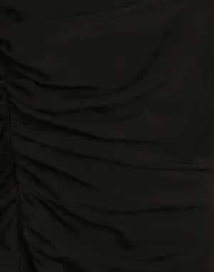 Dolce & Gabbana Structured Cady Dress Dresses Viscose - Black