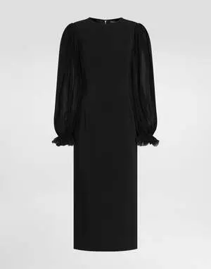 Dolce & Gabbana Structured Cady Dress Dresses Viscose - Black