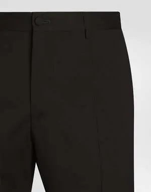Dolce & Gabbana Stretch Wool Canvas Trousers