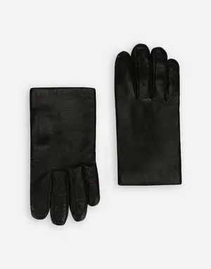 Dolce & Gabbana Nappa Leather Gloves Leather - Black