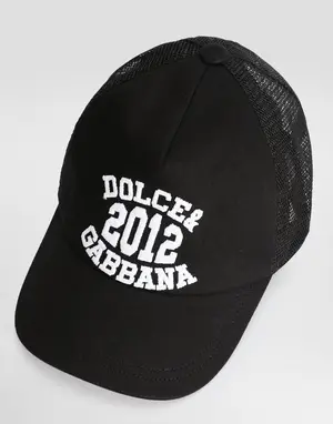 Dolce & Gabbana Twill And Mesh Baseball Hat With Embroidery Accessories
