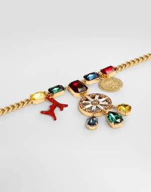 Dolce & Gabbana Carretto Wheel Pendant Necklace