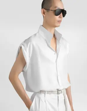 Dolce & Gabbana Hawaii Silk Twill Shirt Shirts - White