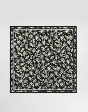 Dolce & Gabbana 70x70 Small Flower Bouquet-print Silk Twill Scarf Scarves And Silks - Multicolor