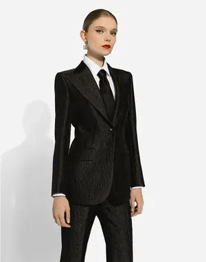 Dolce & Gabbana Single-breasted Floral Brocade Jacket
