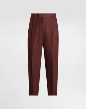 Dolce & Gabbana Linen Fabric Pants Pants And Shorts Multi-colored - Multicolor