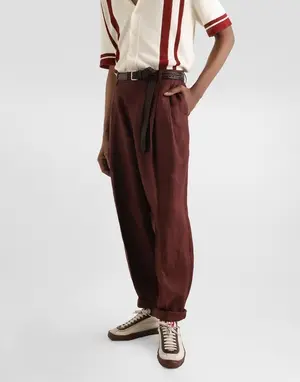 Dolce & Gabbana Linen Fabric Pants Pants And Shorts Multi-colored