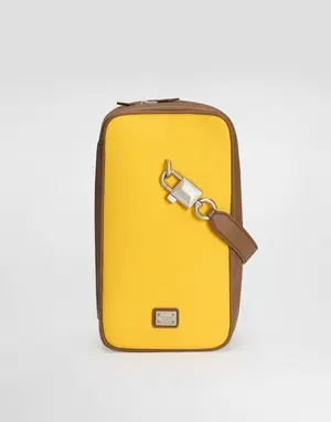 Dolce & Gabbana Lock Canvas And Calfskin Handbag Shoppers - Multicolor