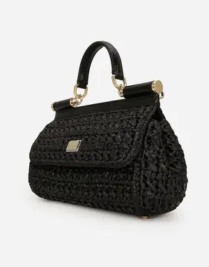 Dolce & Gabbana Elongated Sicily Handbag Handbags - Black