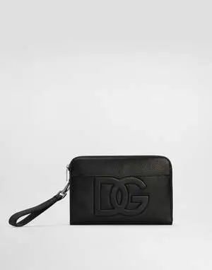 Dolce & Gabbana Medium Deerskin Pouch Briefcase And Clutches - Black