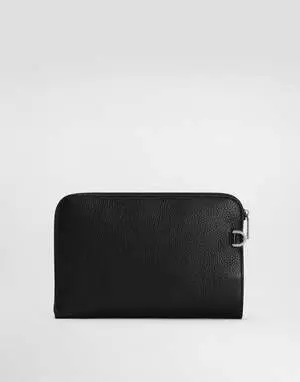 Dolce & Gabbana Medium Deerskin Pouch Briefcase And Clutches - Black