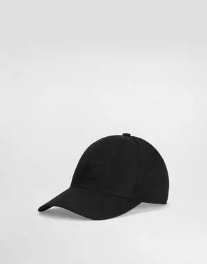 Dolce & Gabbana Drill Baseball Cap Hats And Gloves - Black