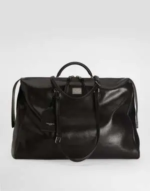 Dolce & Gabbana Calfskin Vittoria Bag Crossbody Bags - Black