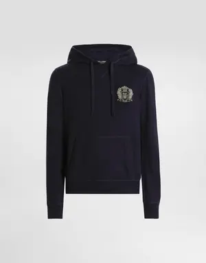 Dolce & Gabbana Smooth Cashmere Sweatshirt Sweaters And Cardigans - Blue