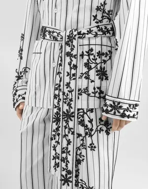 Dolce & Gabbana Vanity Robe With Embroidery Shirts Multi-colored