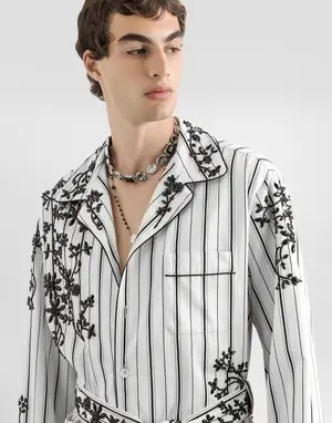 Dolce & Gabbana Vanity Robe With Embroidery Shirts Multi-colored