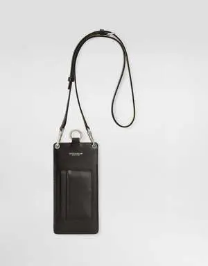 Dolce & Gabbana Dauphine Calfskin Cellphone Case Tech Accessories Animal