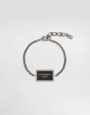 Dolce & Gabbana Brass Bracelet With Logo Detail - Red