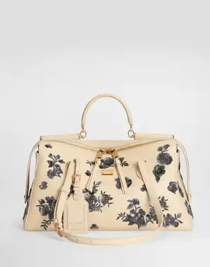 Dolce & Gabbana Medium Vittoria Handbag With Embroidery Shoulder And Crossbody Bags - Multicolor