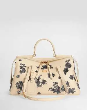 Dolce & Gabbana Medium Vittoria Handbag With Embroidery Shoulder And Crossbody Bags - Multicolor