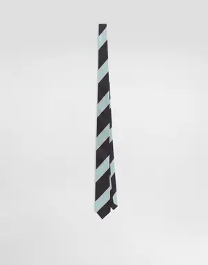 Dolce & Gabbana Jacquard Martini Tie - Blue