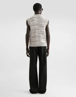 Dolce & Gabbana Intarsia Pullover Vest Sweaters And Cardigans