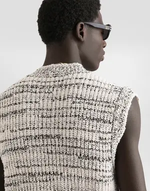 Dolce & Gabbana Intarsia Pullover Vest Sweaters And Cardigans