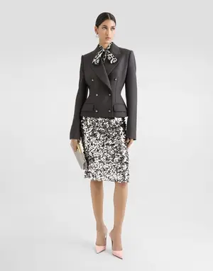 Dolce & Gabbana Sequined Midi Skirt Skirts