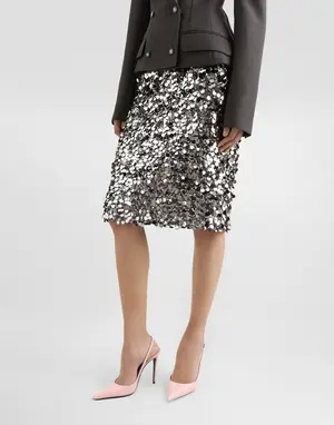 Dolce & Gabbana Sequined Midi Skirt Skirts
