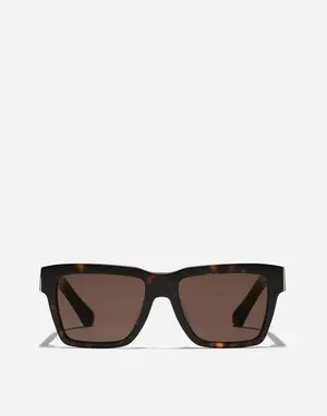 Dolce & Gabbana Mirror Logo Sunglasses Sunglasses Acetate - Brown