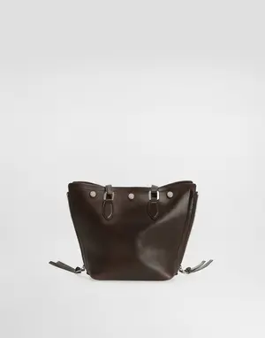 Dolce & Gabbana Atene Shopping Bag In Tempesta Calfskin