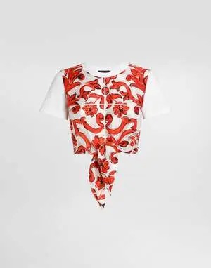 Dolce & Gabbana T-shirt M/corta Giro - T-shirts And Sweatshirts Multi-colored 40 Multicolor