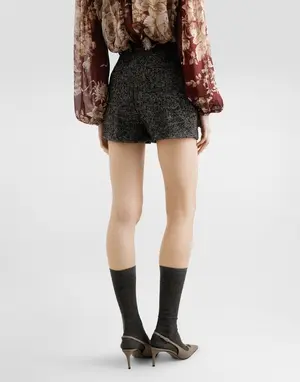 Dolce & Gabbana Wool Blend Chevron Shorts Pants And Shorts