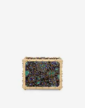 Dolce & Gabbana Jacquard Box Bag With Embroidery