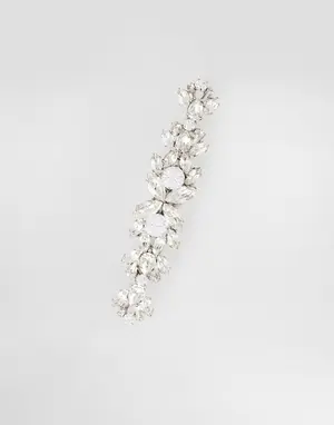 Dolce & Gabbana Rhinestone Brooch Bijoux Metal - Silver