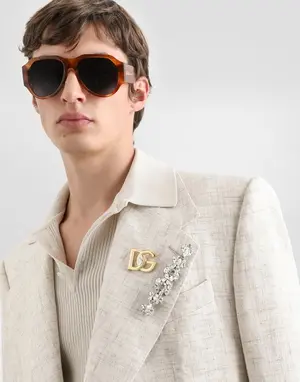 Dolce & Gabbana Rhinestone Brooch Bijoux Metal