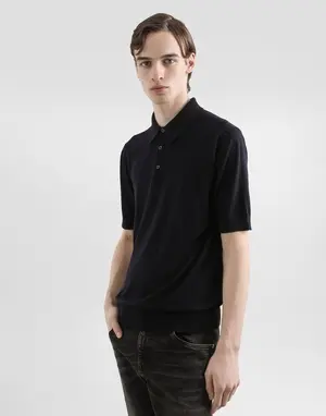 Dolce & Gabbana Fine-gauge Wool Polo Shirt Sweaters And Cardigans