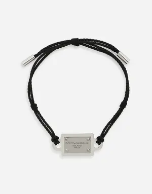 Dolce & Gabbana Cord Bracelet With Branded Tag Bijoux Multi-colored Metal - Multicolor