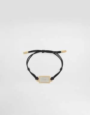 Dolce & Gabbana Cord Bracelet With Branded Tag Bijoux Multi-colored Metal - Multicolor