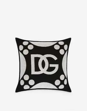 Dolce & Gabbana Wool Jacquard Cushion Medium Small Cushions - Multicolor